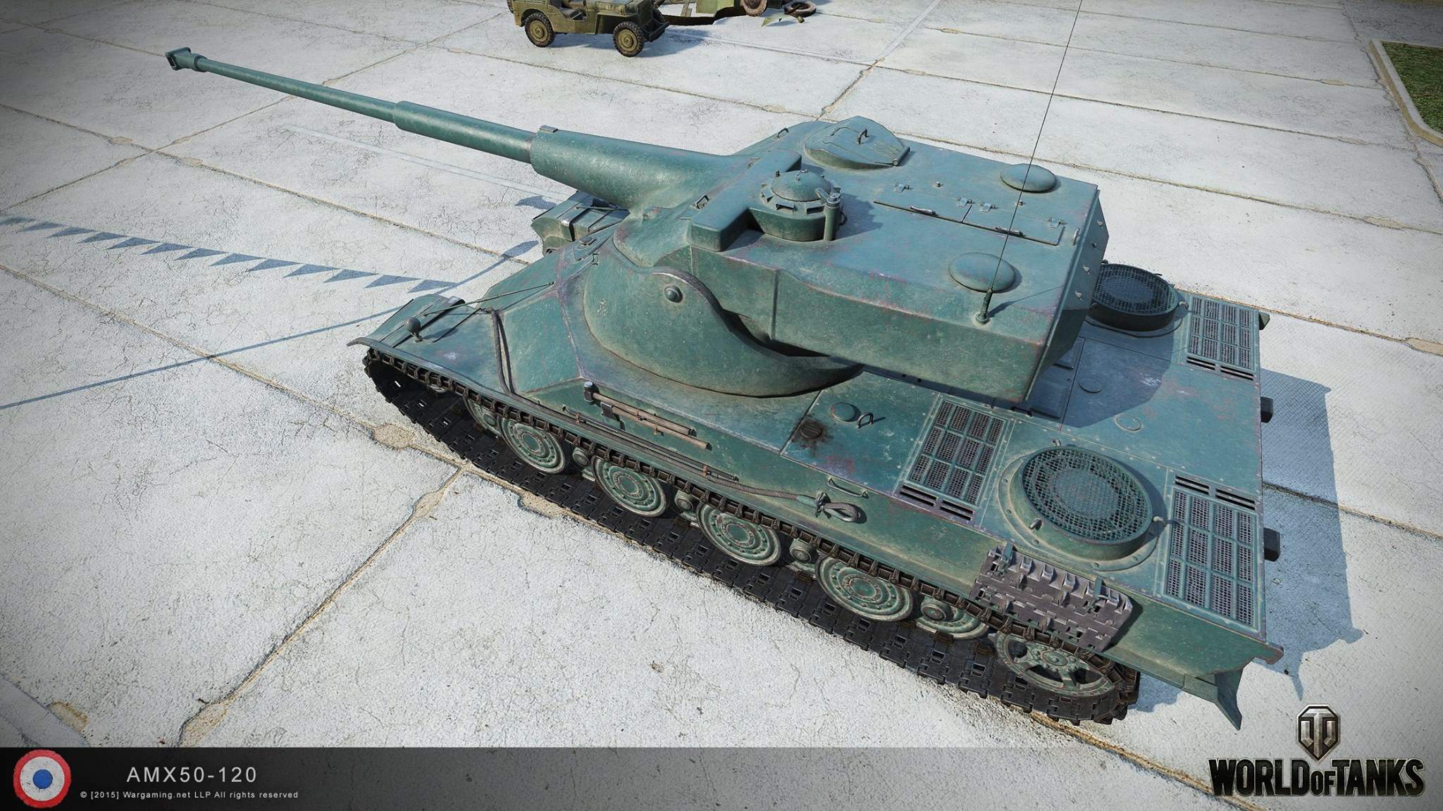 World of Tanks AMX 50 120 HD model official images - MMOWG.net