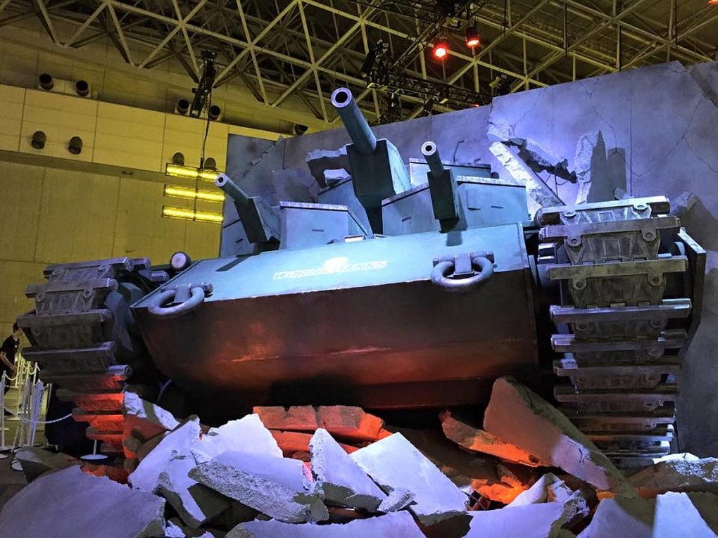 World of Tanks Tokyo Game Show 2015 O-I tank real size model - MMOWG.net