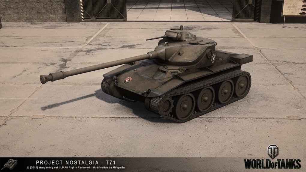 World of Tanks T71 old model mod - MMOWG.net