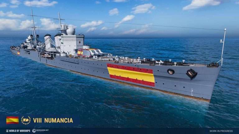 World of Warships 12.5 - Closed test - new Spanish cruiser - Numancia ...