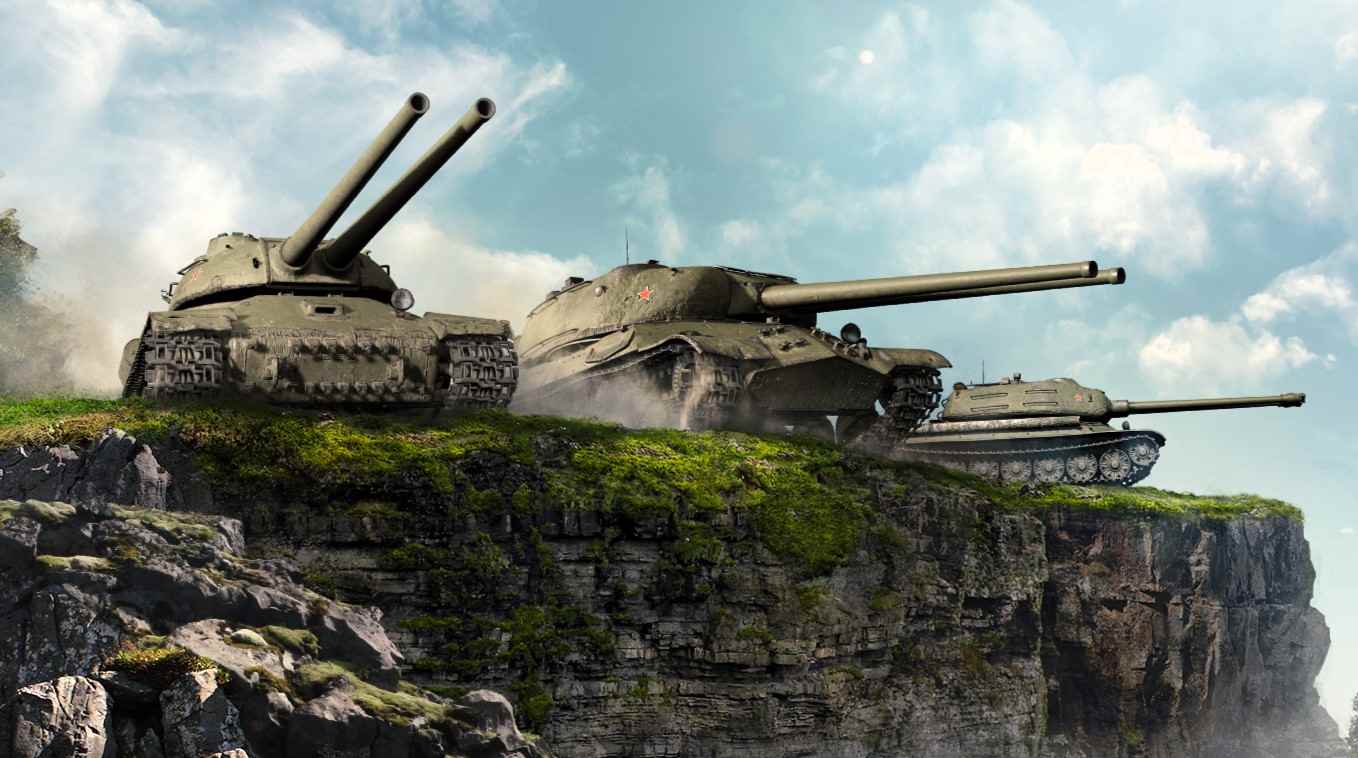 World of Tanks console - New tech tree - Soviet dual barrel heavy tanks ...